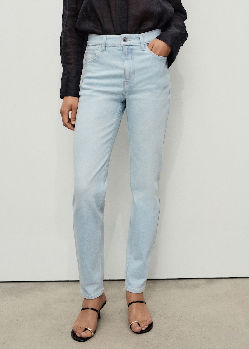 Newmom comfort high-rise jeans - Women | MANGO USA