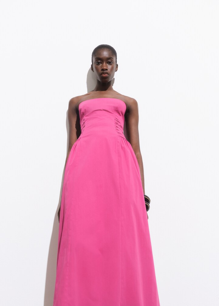 Strapless Midi Dress Women Mango United Kingdom