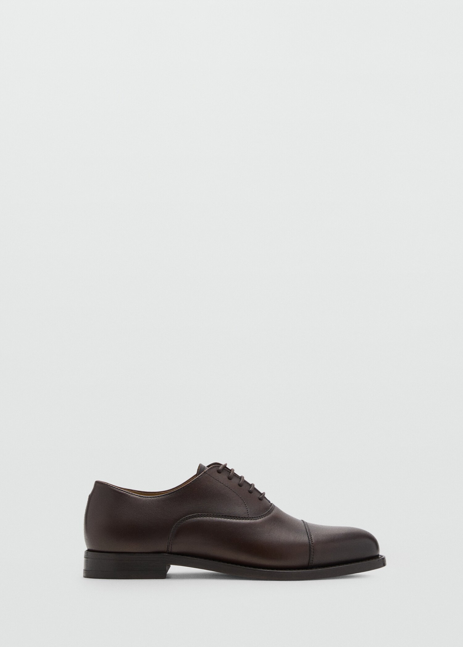 Oxford style leather shoe - Men | MANGO USA