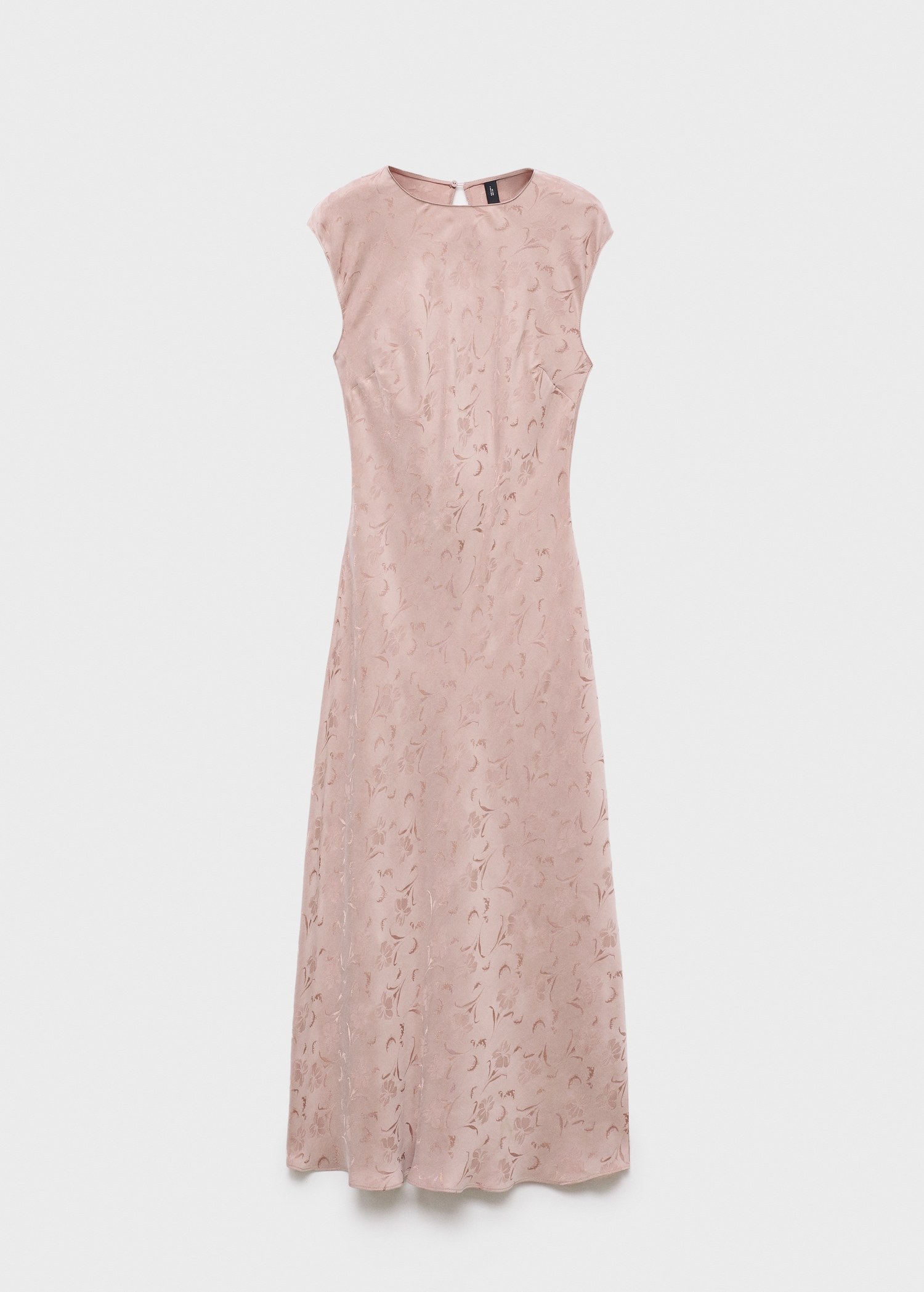 Robe jacquard fleurie satinée - Femme | MANGO France métropolitaine