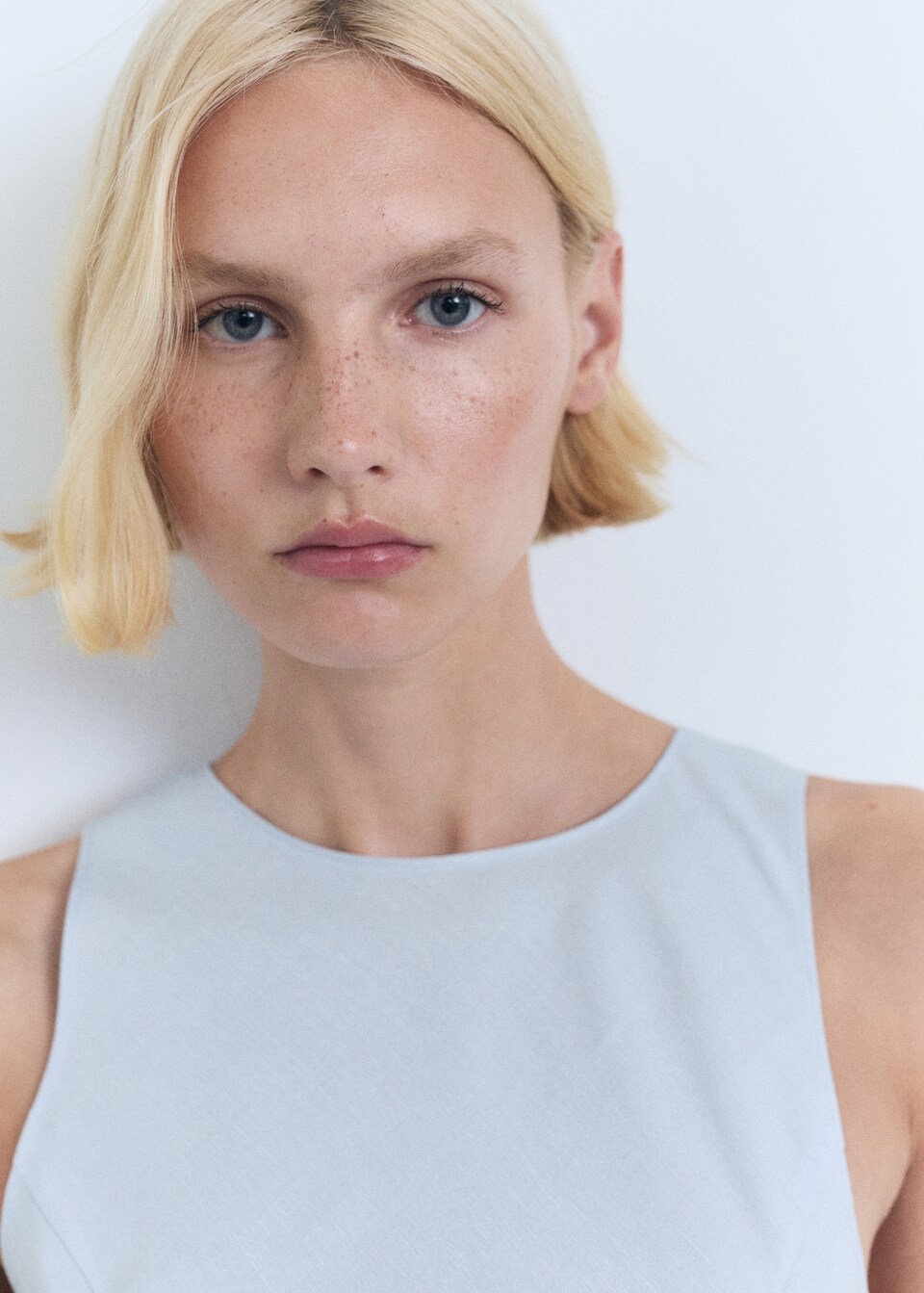 Midi-Kleid aus Leinen - Damen | MANGO Deutschland