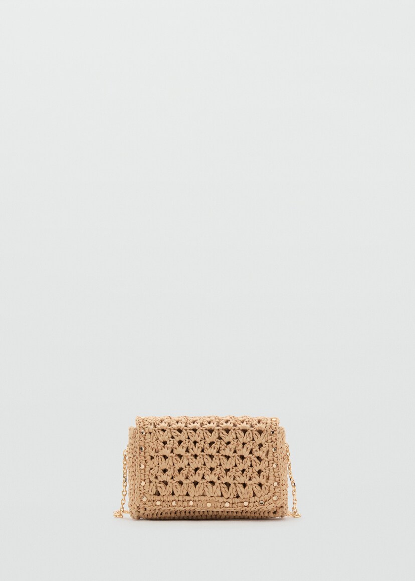 Mini natural fiber crossbody bag - Women | MANGO USA
