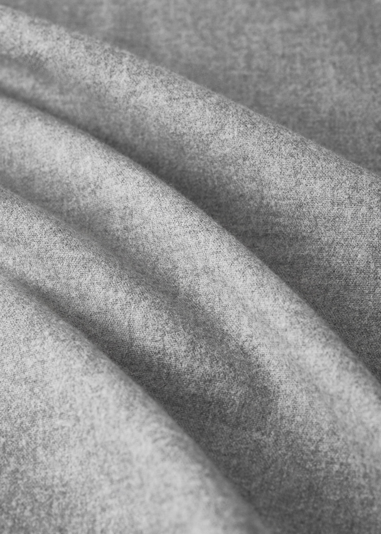 Melange-yarn fine-striped cotton fitted sheet for cot - Home | MANGO ...