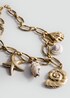 Shells bead necklace - Women | MANGO USA
