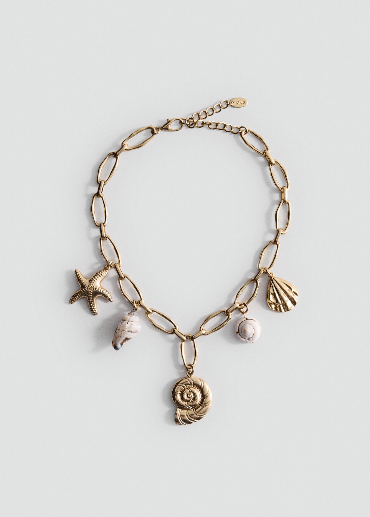 Shells bead necklace - Women | MANGO USA