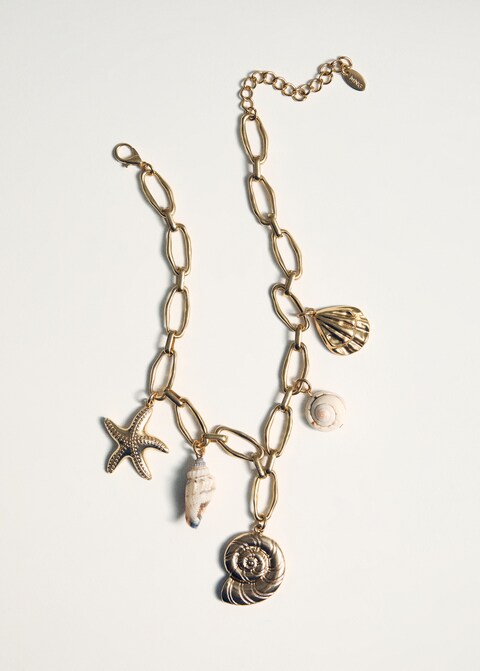 Shells bead necklace - Women | MANGO USA