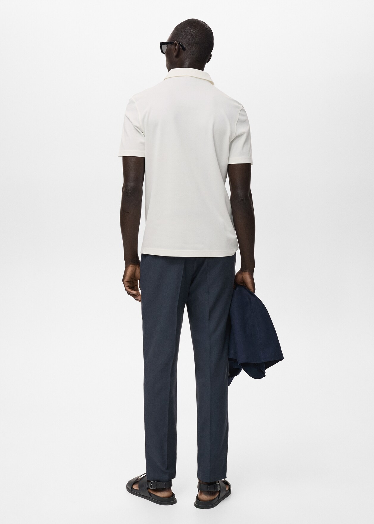 Pamuklu pike polo gömlek - Erkek | MANGO Türkiye