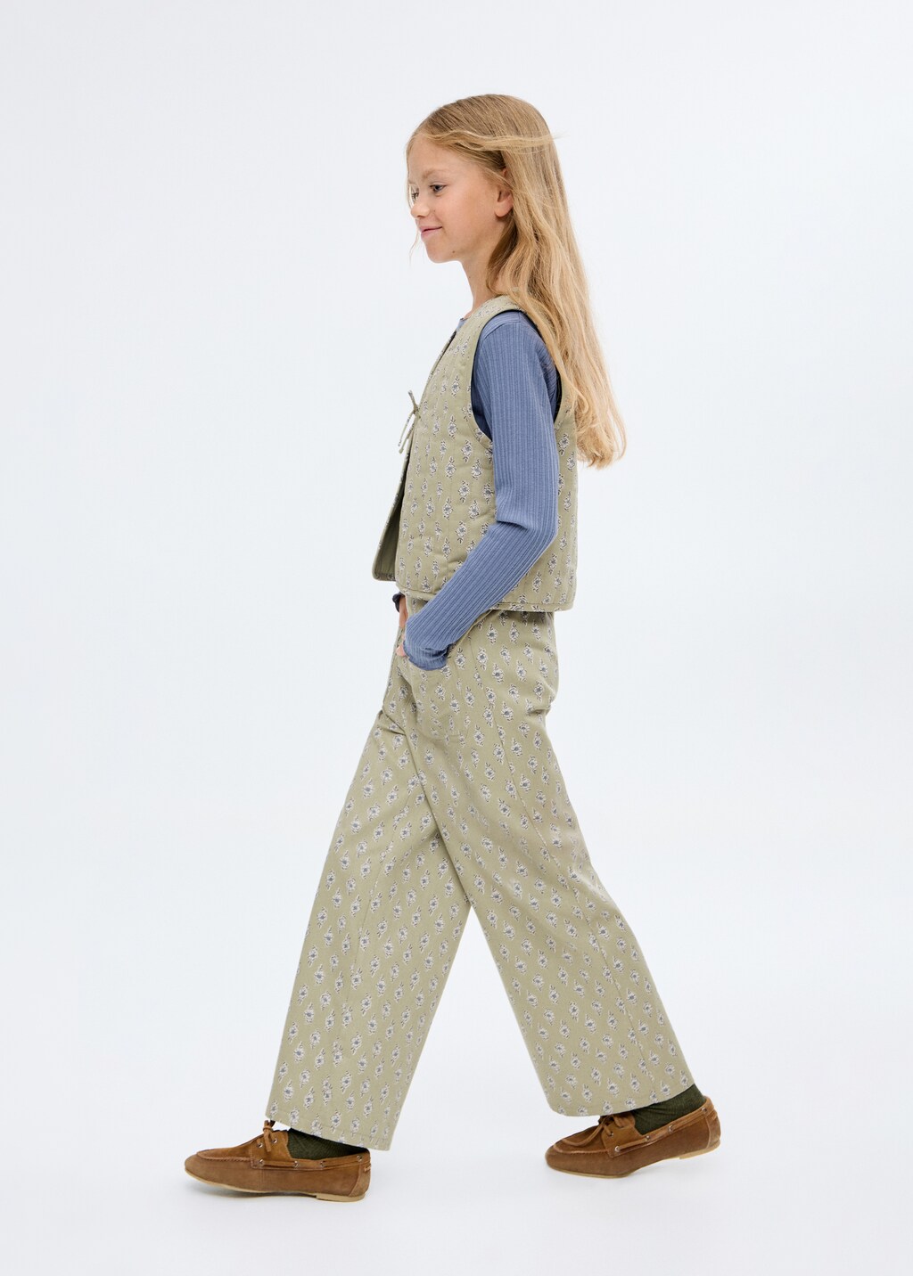 Flower culottes pants - Kids | MANGO USA
