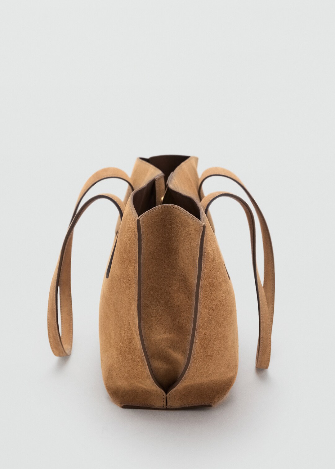 Mini sac cabas en suède - Femme | MANGO France métropolitaine
