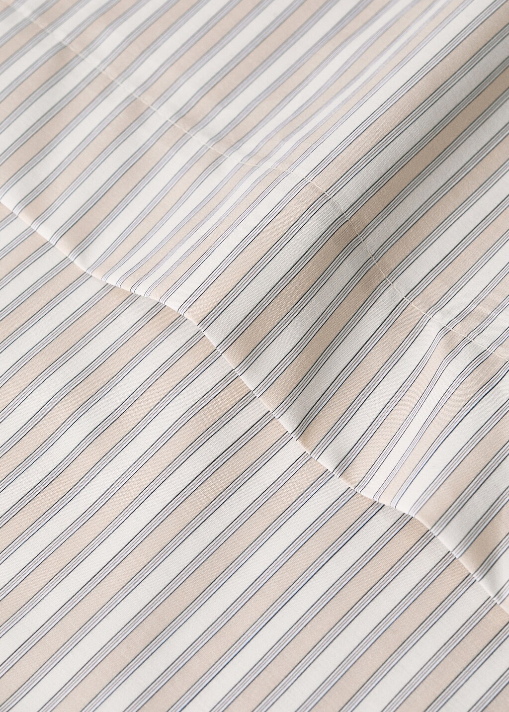 Ensemble draps coton percale imprimé rayures mini berceau | MANGO ...