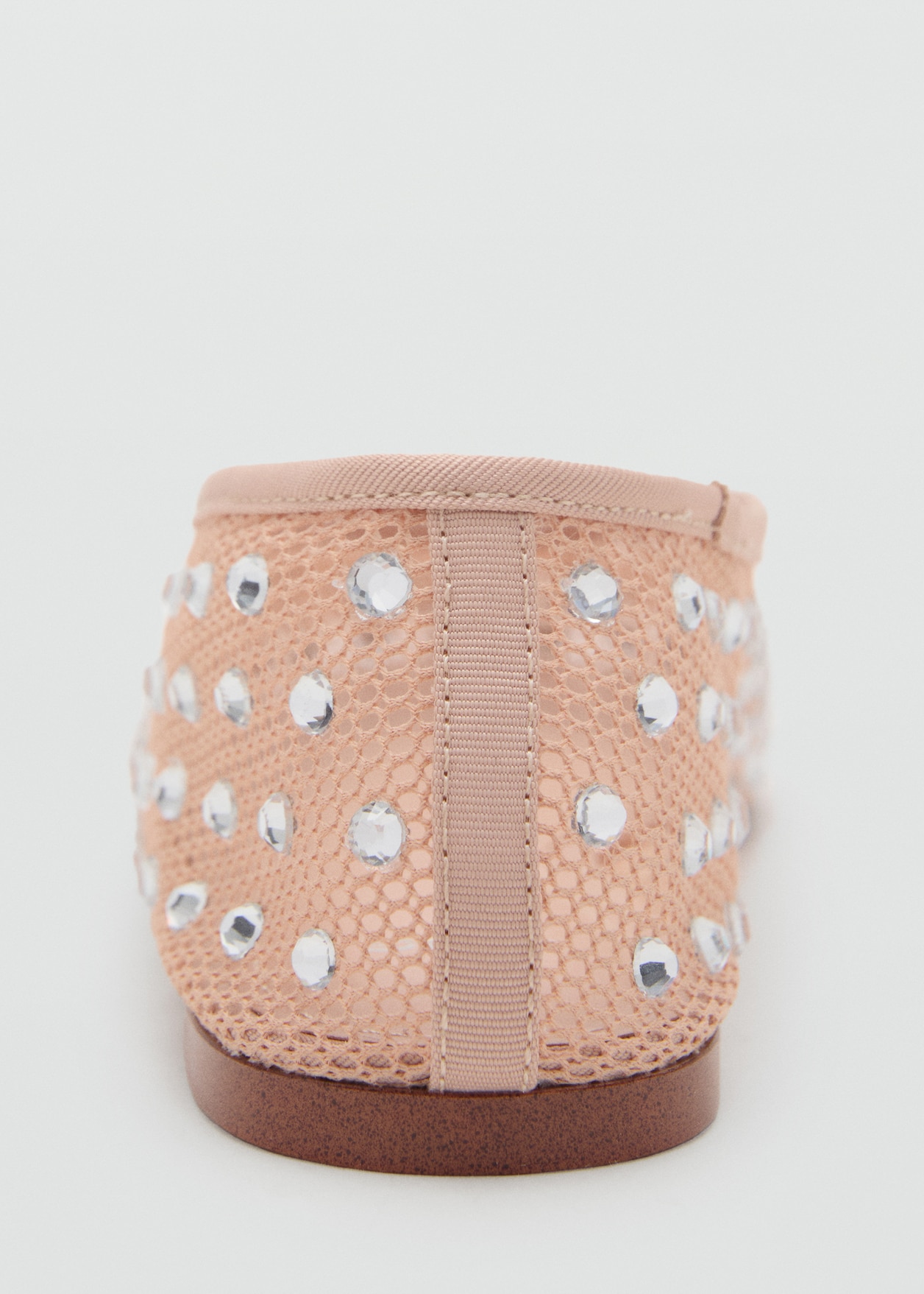 Mesh rhinestone ballet flats - Women | MANGO Philippines