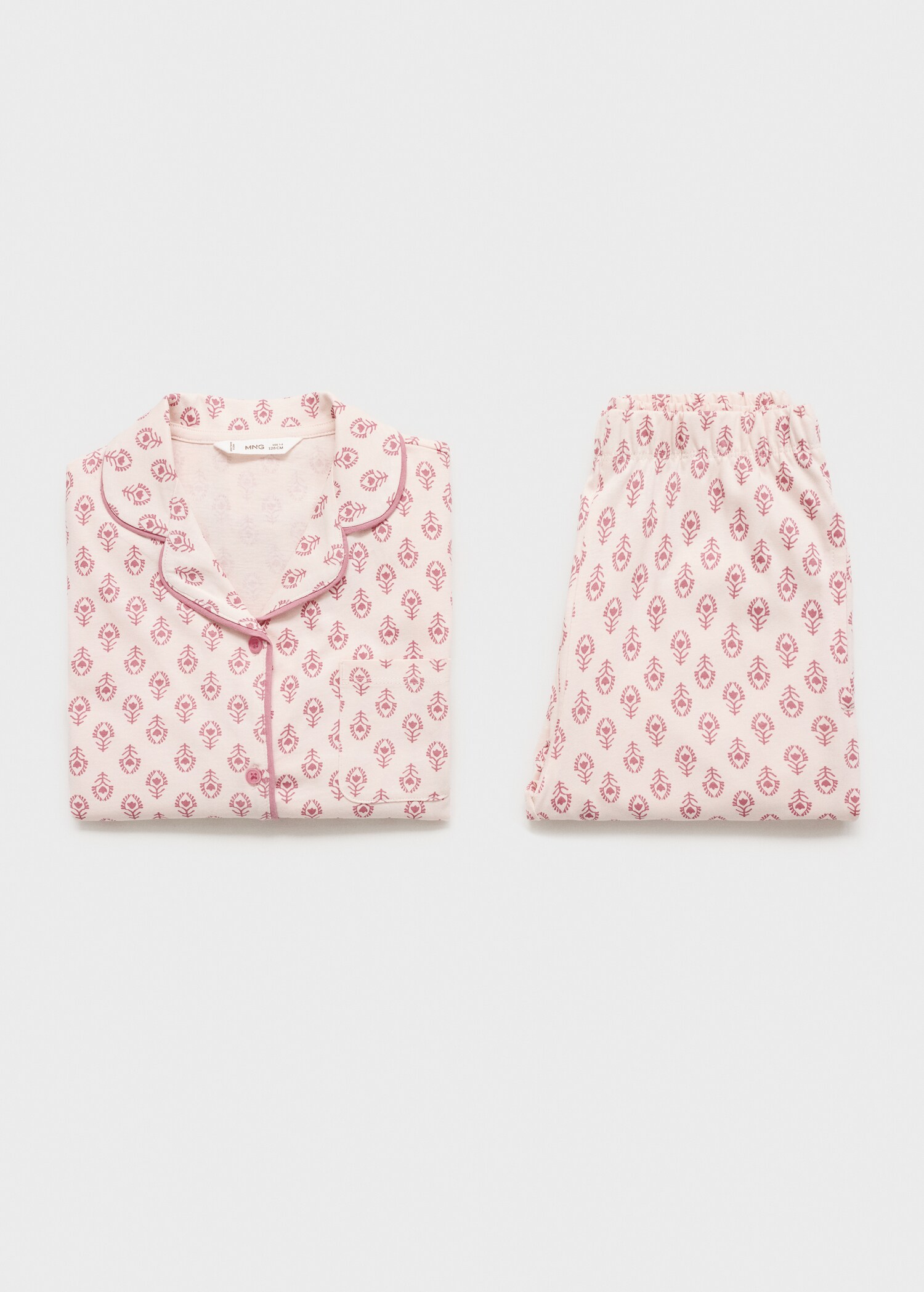 Printed cotton pyjamas - Kids | MANGO USA