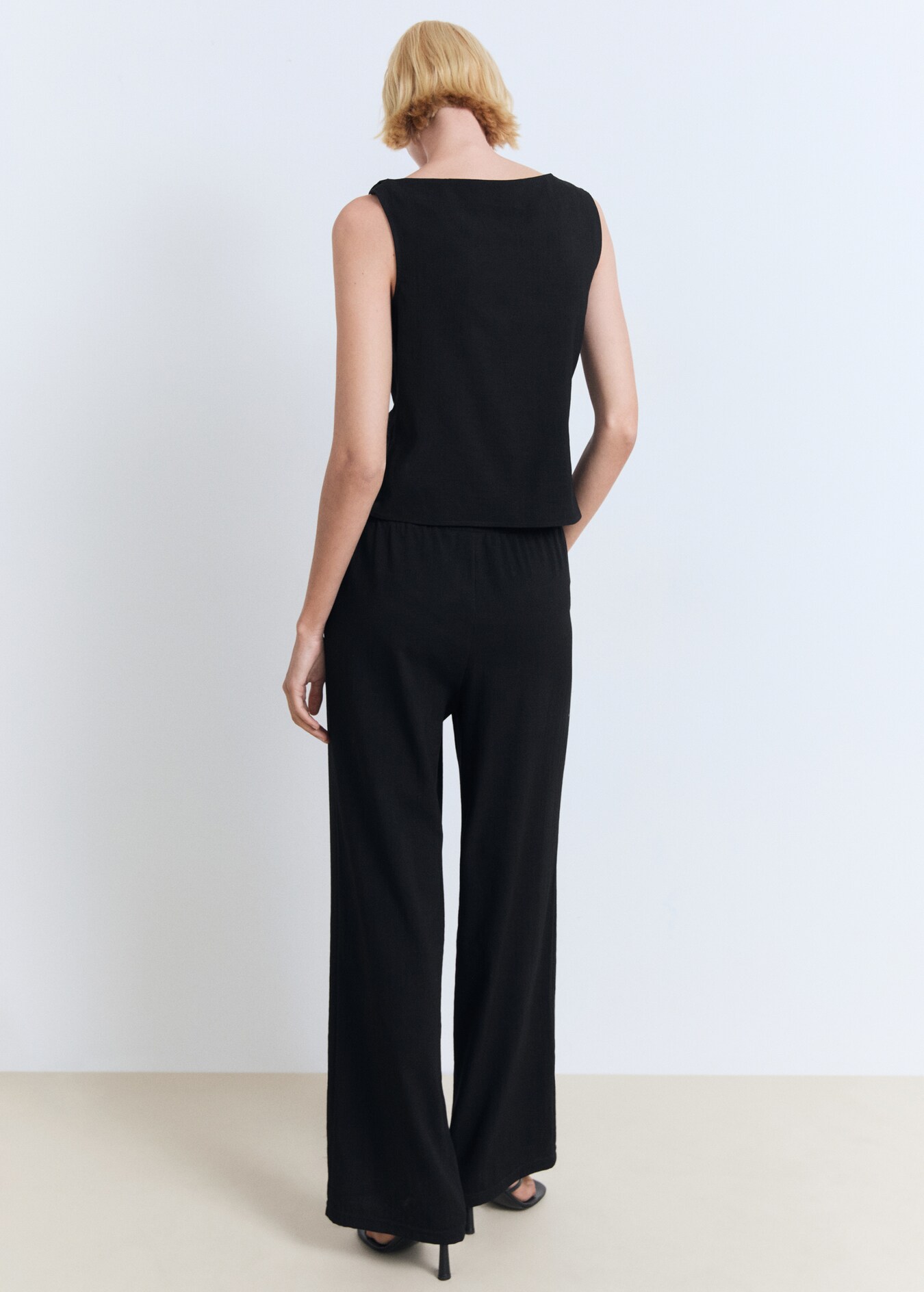 Asymmetrical draped top with straps - Women | MANGO USA