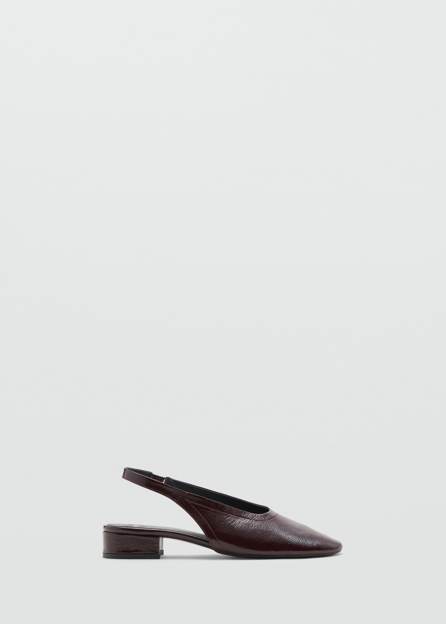 Block heel leather shoes - Women | MANGO USA