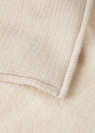 Coperta bambino pile garza reversibile - Home | MANGO Italia