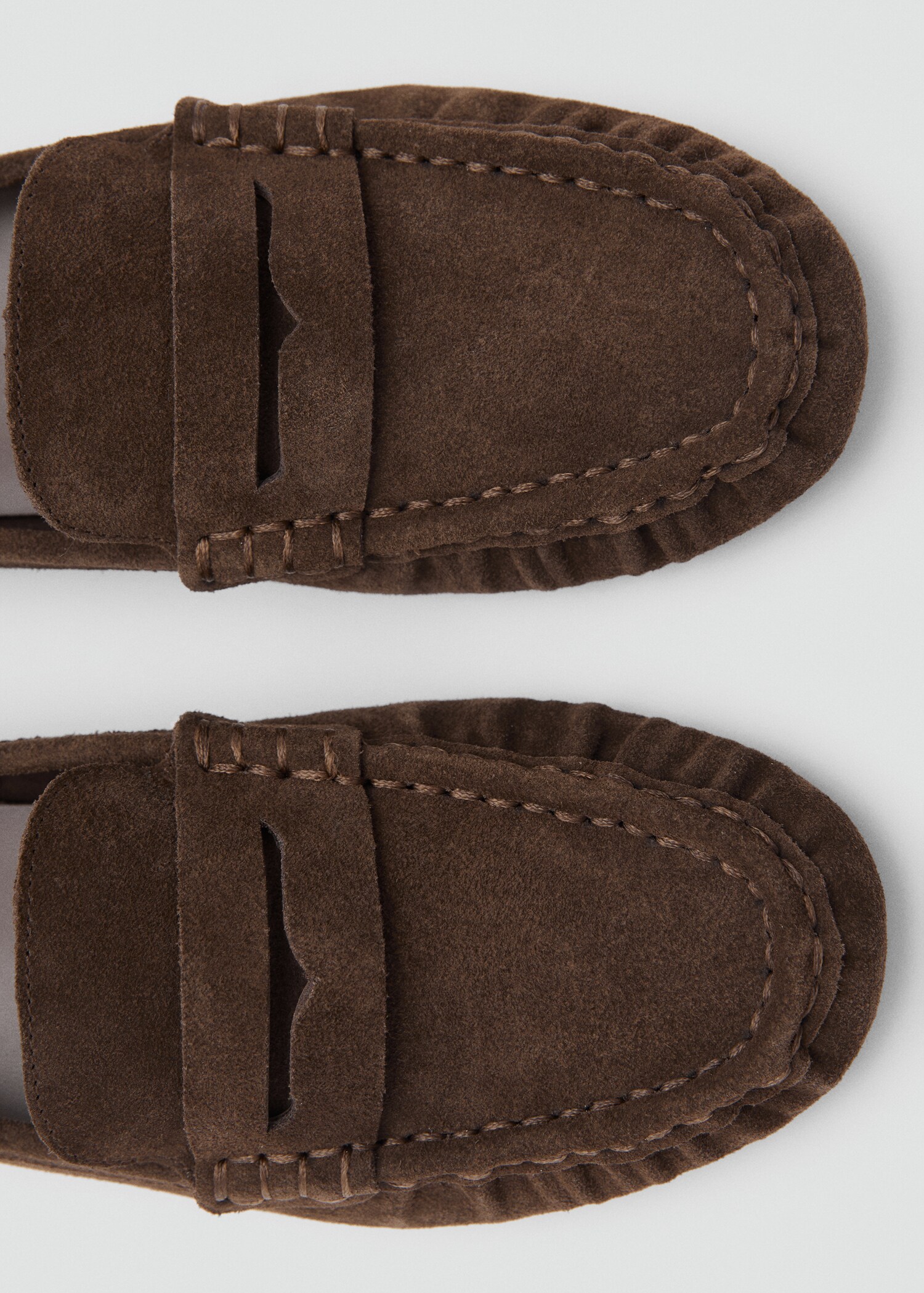 Suede penny loafers - Women | MANGO USA