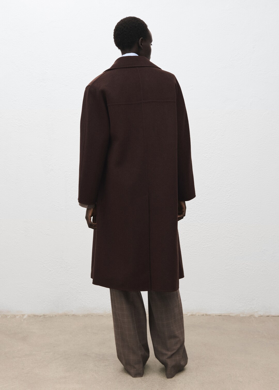 Handmade oversized wool coat - Women | MANGO USA