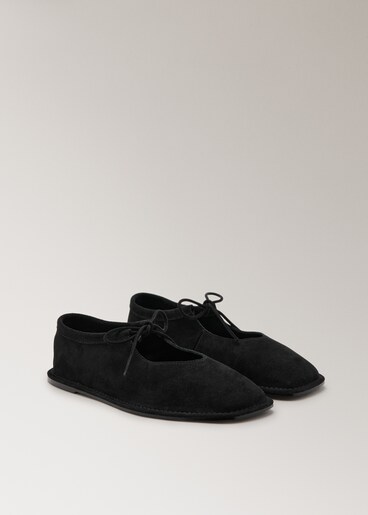 Knot ballerina flat - Women | MANGO Saudi Arabia