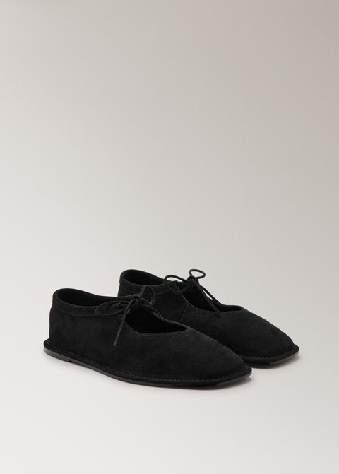 Knot ballerina flat - Women | MANGO Saudi Arabia