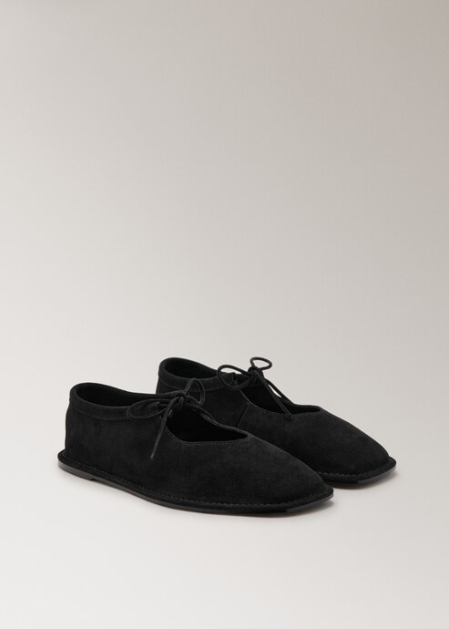 Knot ballerina flat - Women | MANGO Saudi Arabia