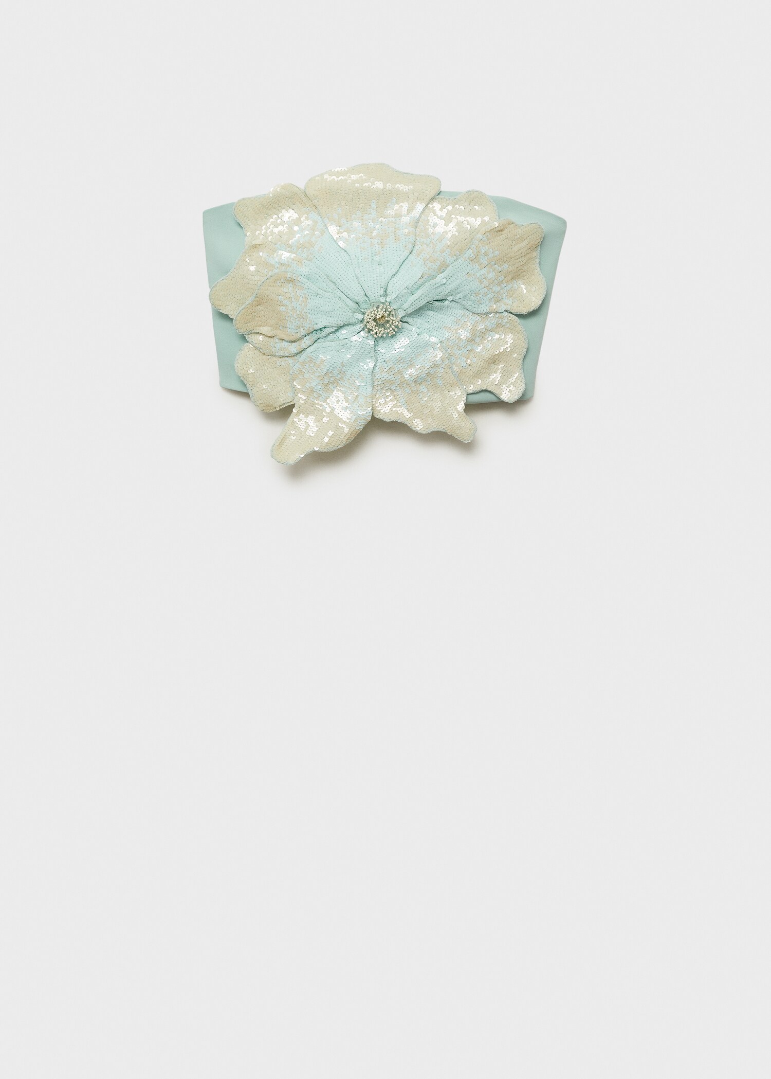 Maxi flower bandeau top - Women | MANGO Netherlands
