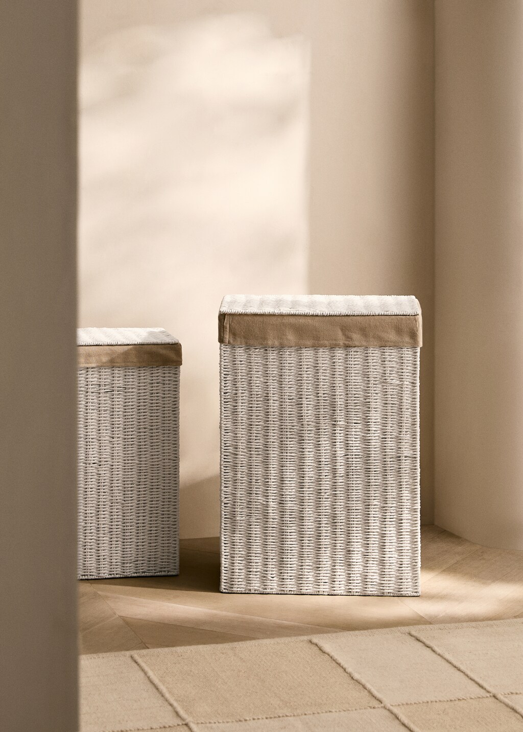 Large paper laundry basket - Home | MANGO Ireland