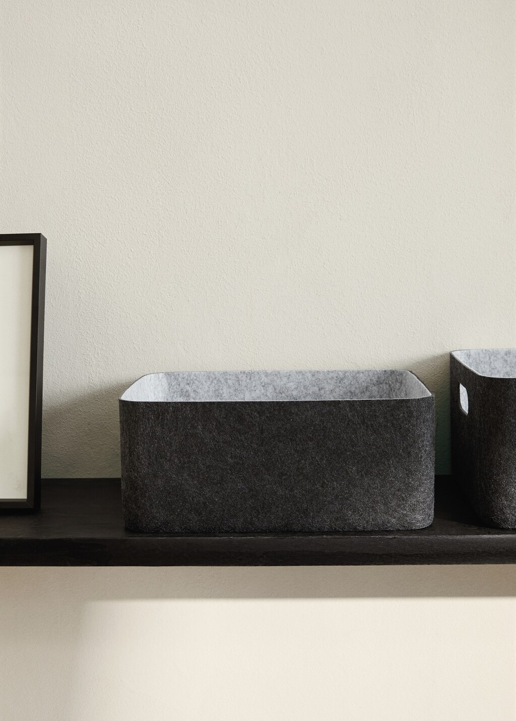Medium felt box with handles - Home | MANGO Norway