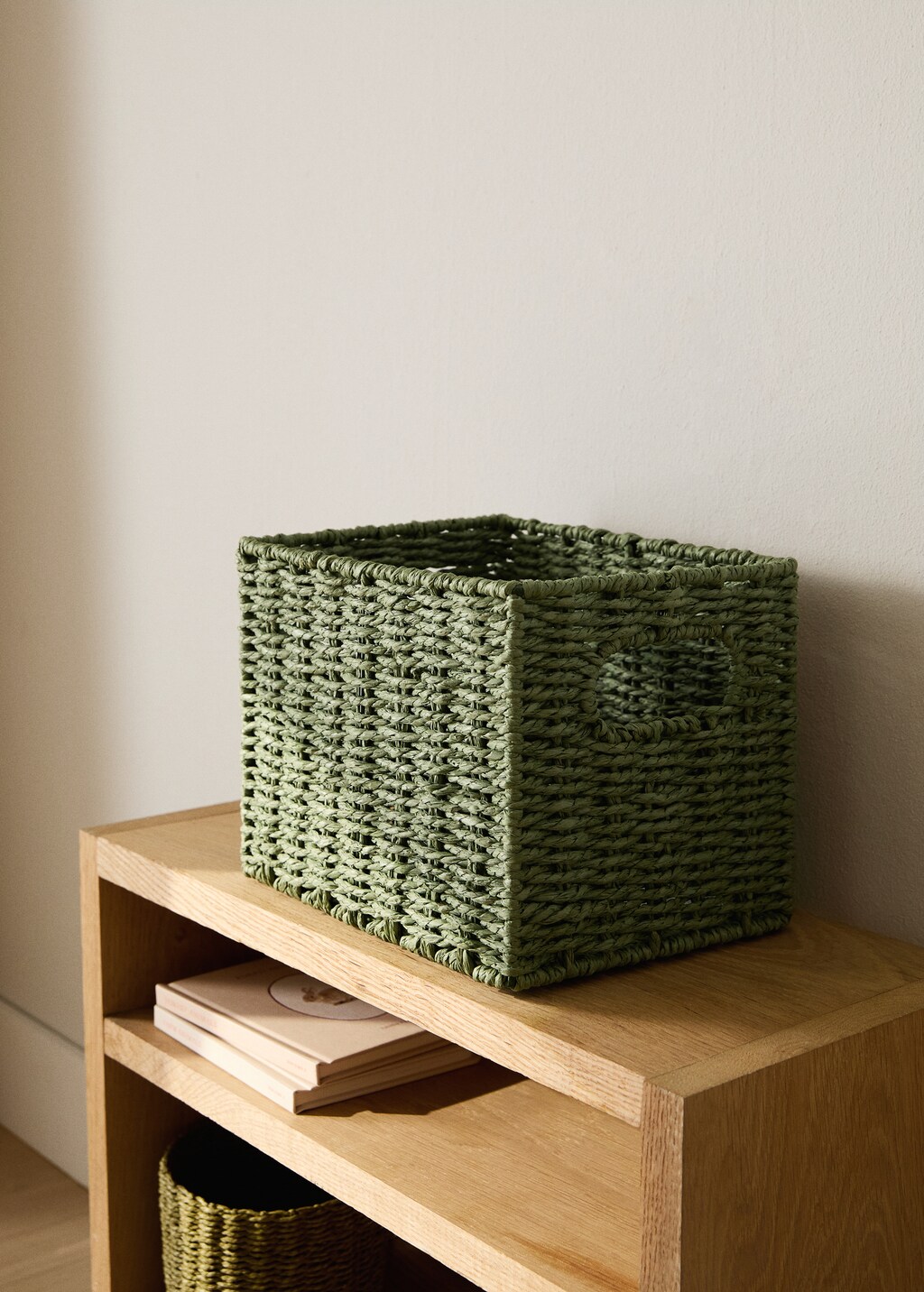 Medium-sized paper basket - Home | MANGO Greece