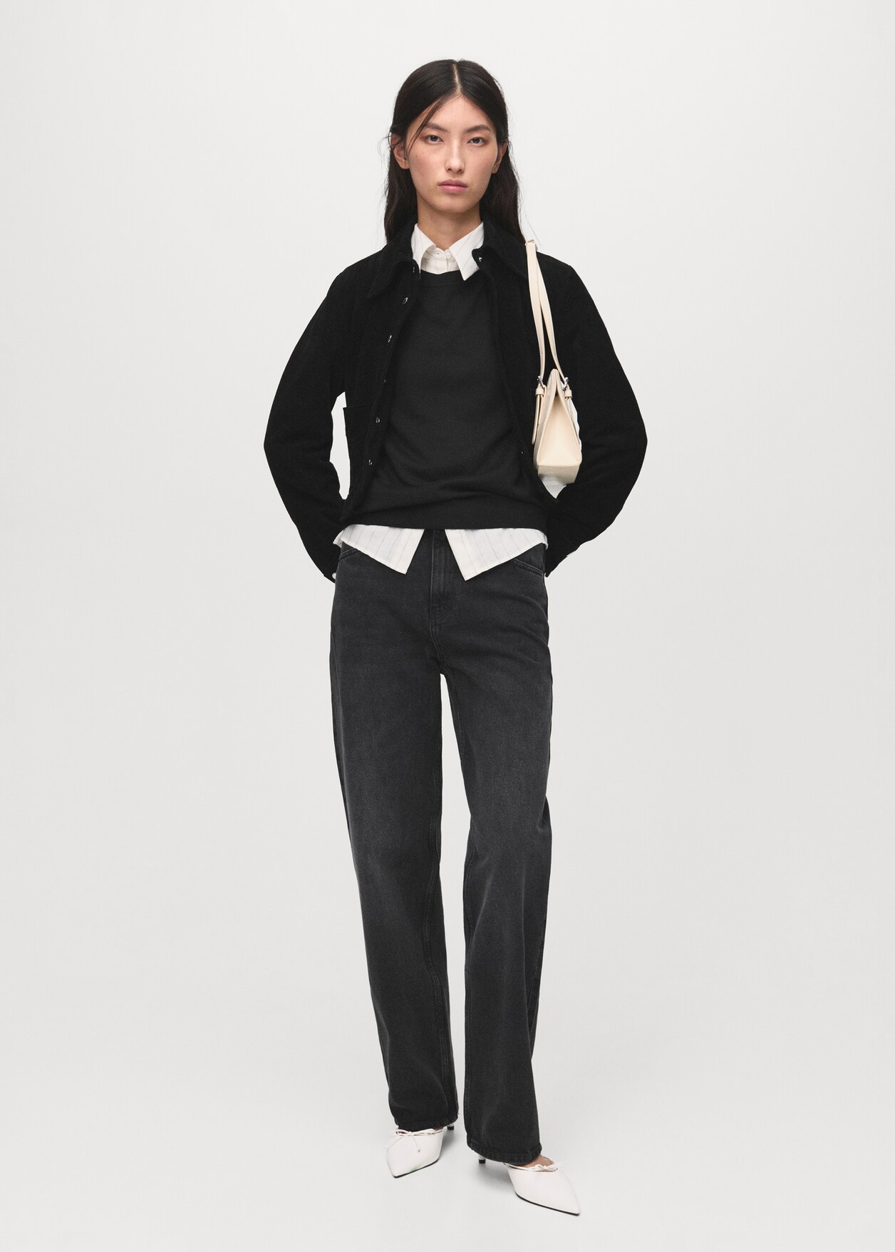 Fine-knit crew-neck sweater - Women | MANGO USA