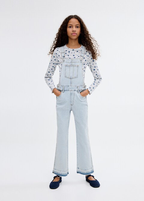Denim cotton dungarees - Kids | MANGO China