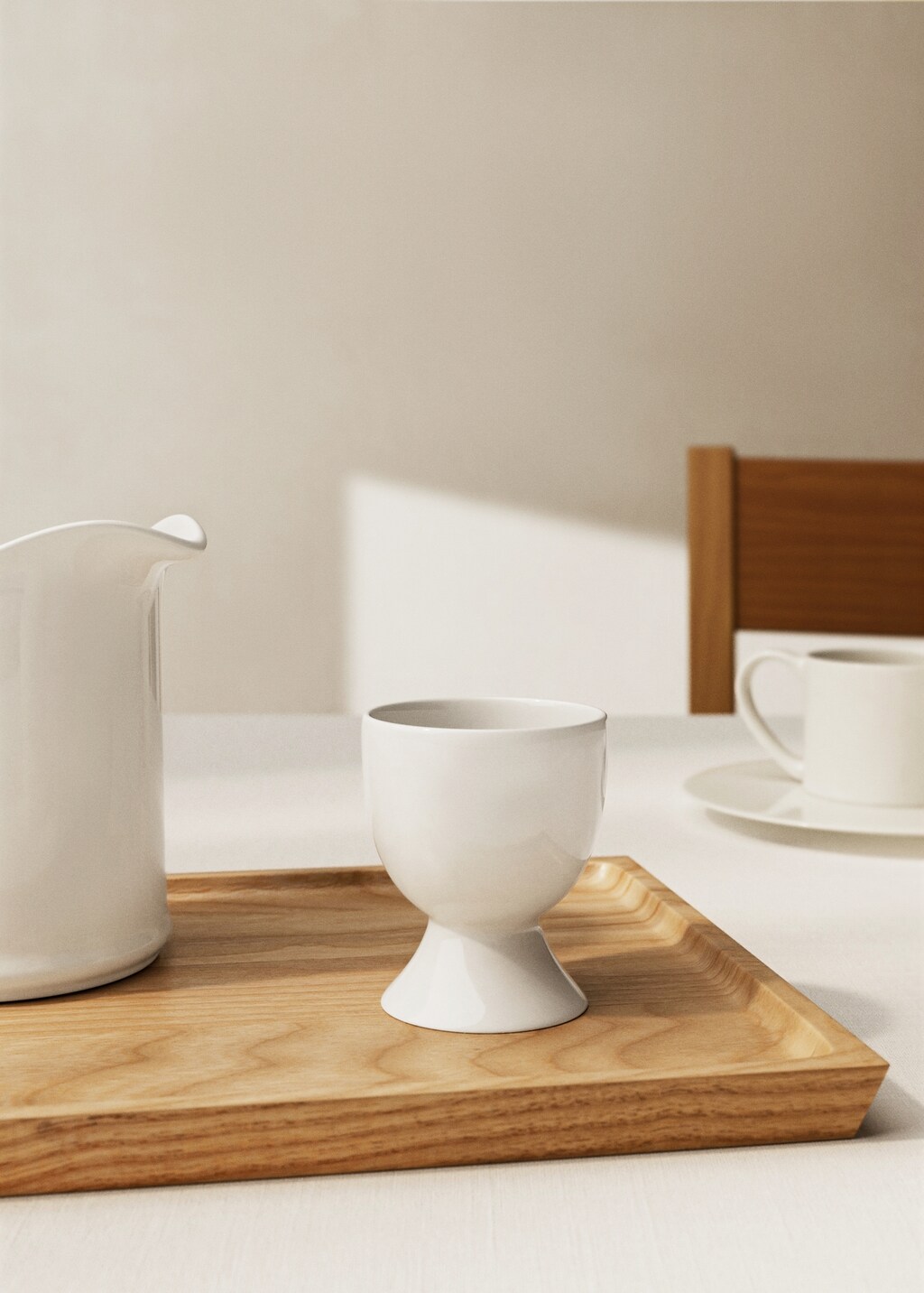 Ultra-light bone china egg holder - Home | MANGO Malta