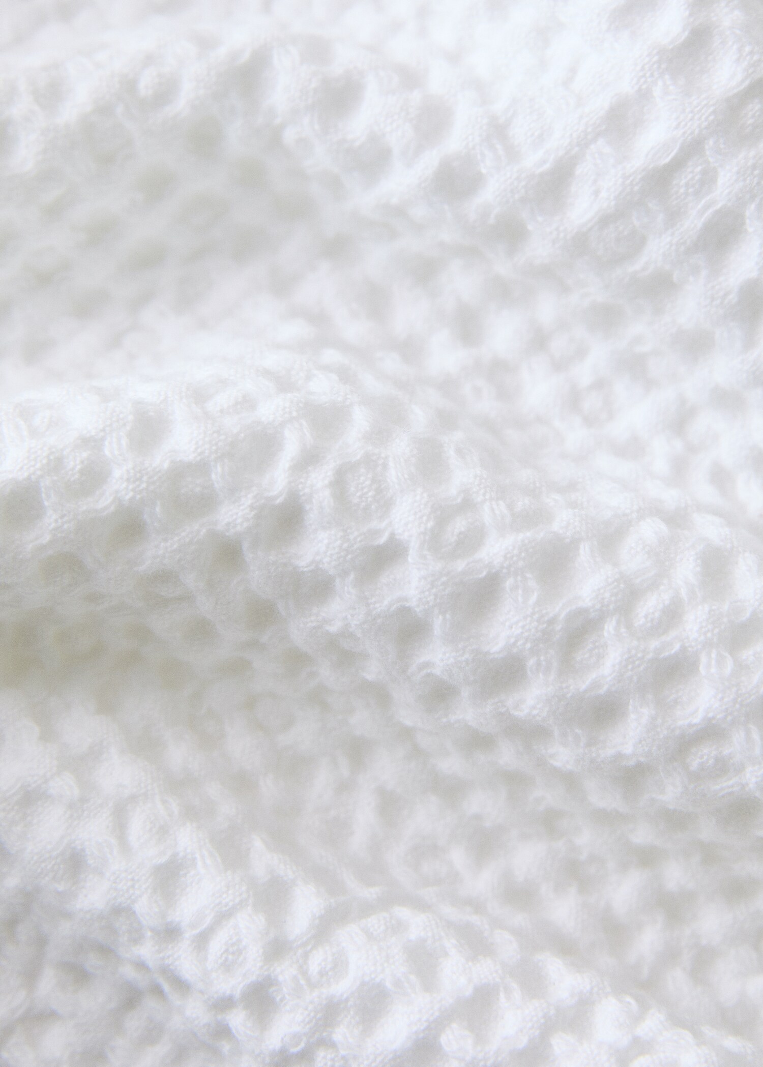 Waffle cotton washbasin towel - Home | MANGO Denmark