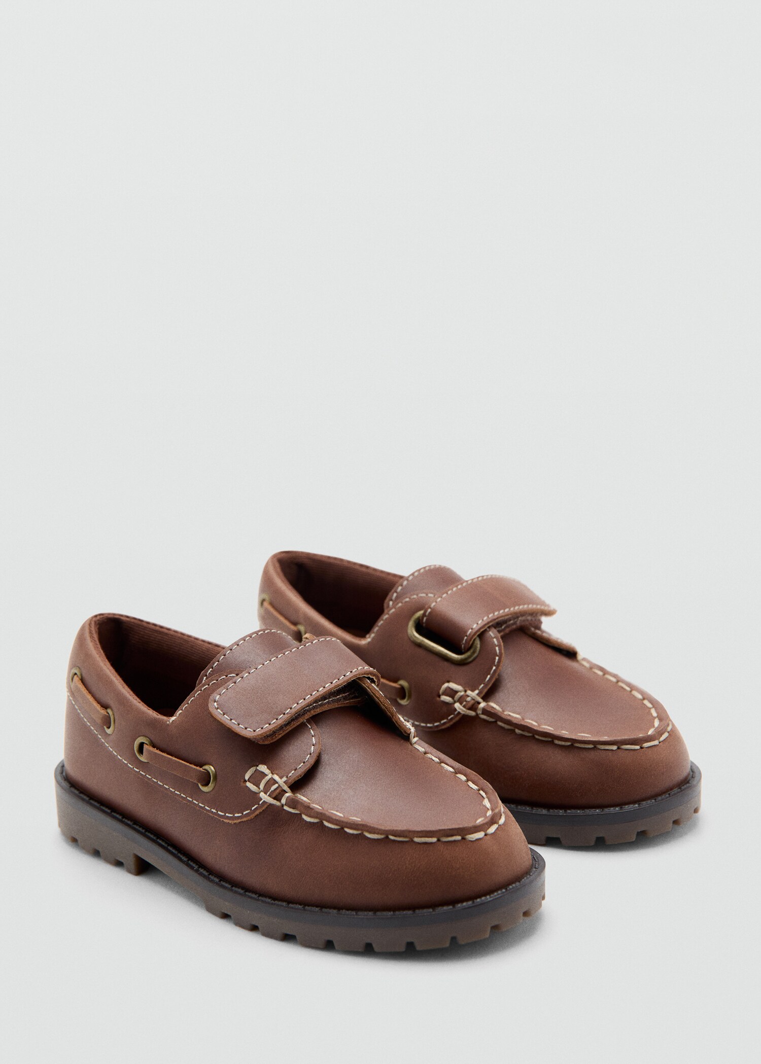 Chaussure bateau à scratch - Enfants | MANGO France métropolitaine