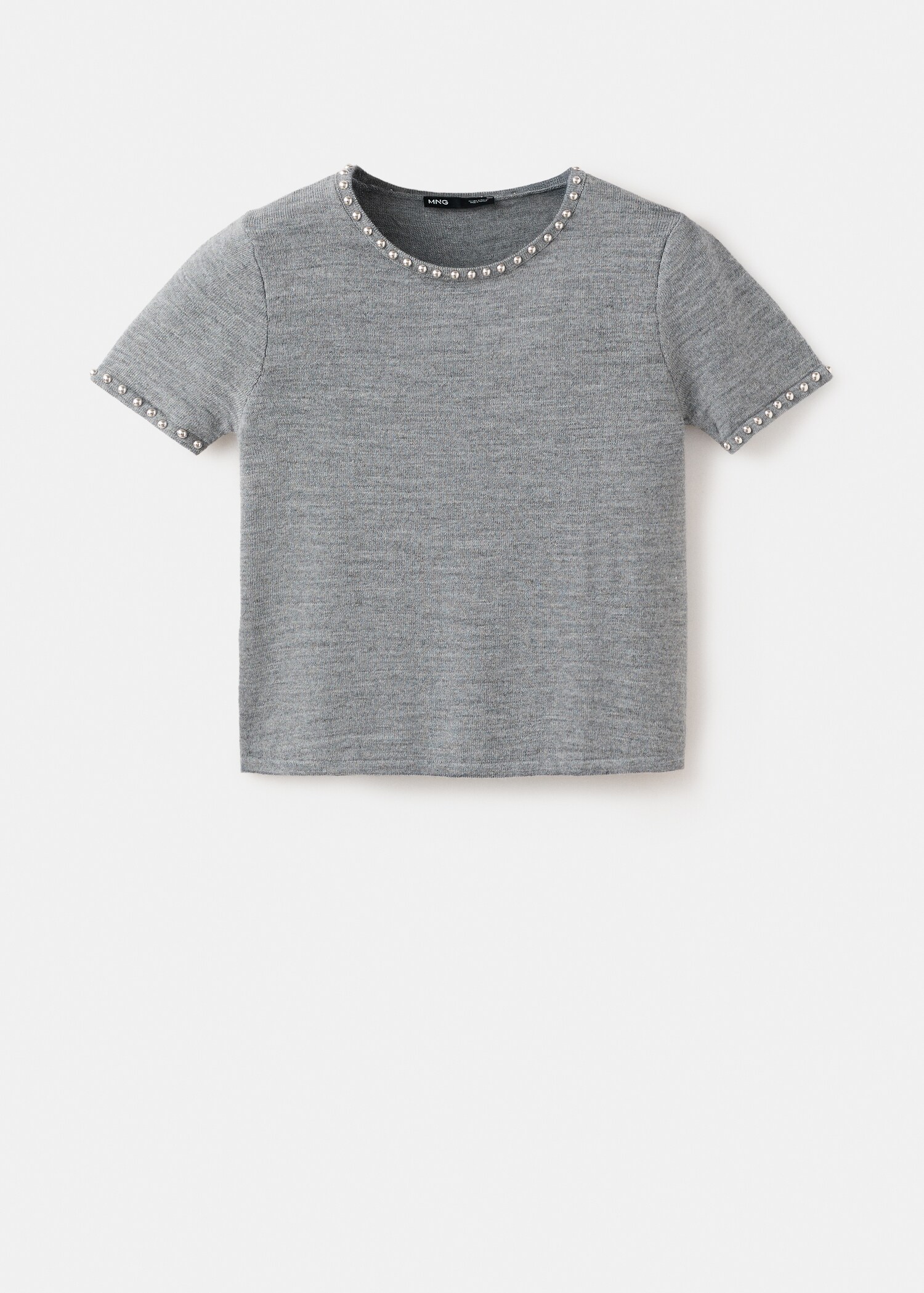 Studded knitted sweater - Women | MANGO Hong Kong SAR of China