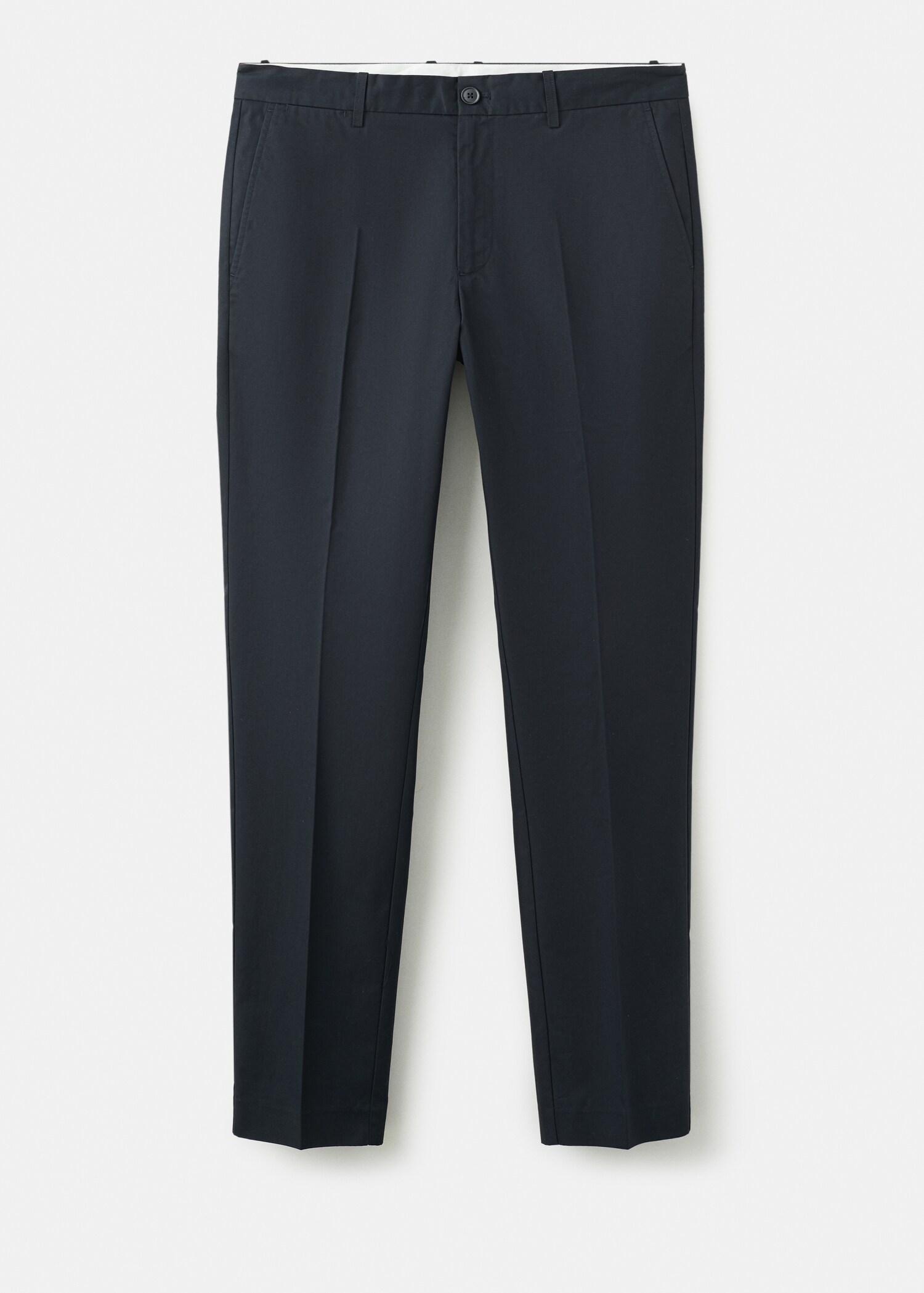 100% cotton slim fit twill trousers - Men | MANGO Philippines