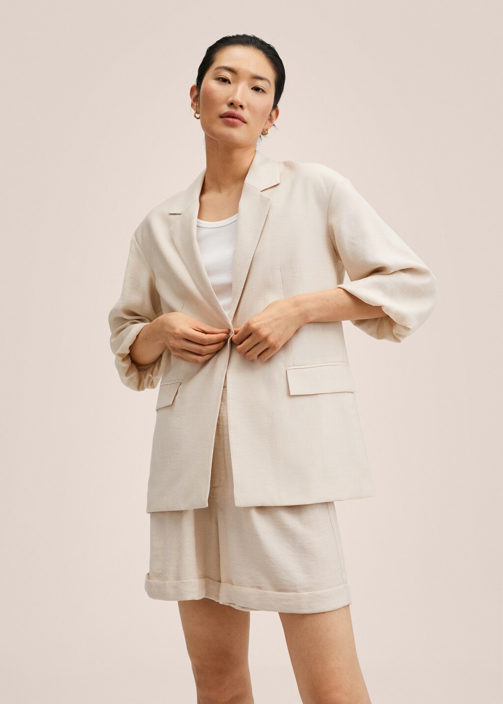 Flowy suit blazer - Women | MANGO Pakistan