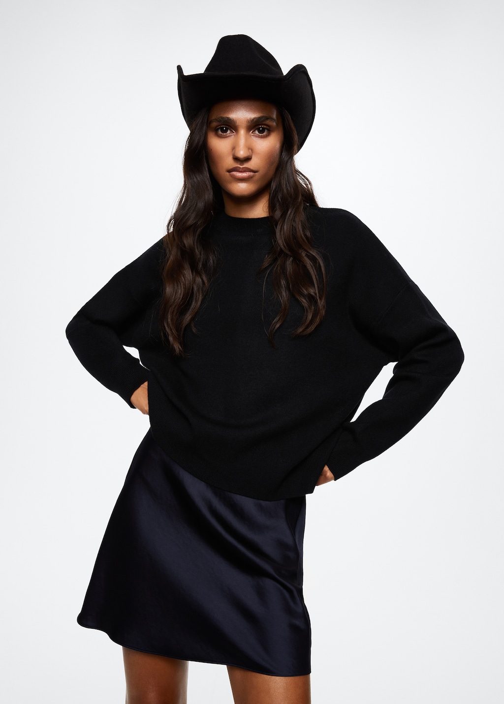 Oversize Knit Sweater Woman Mango Taiwan Area