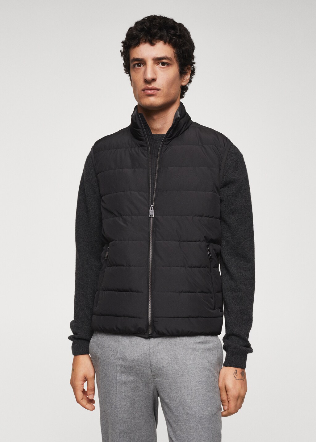 Water-repellent quilted gilet - Men | MANGO Iran