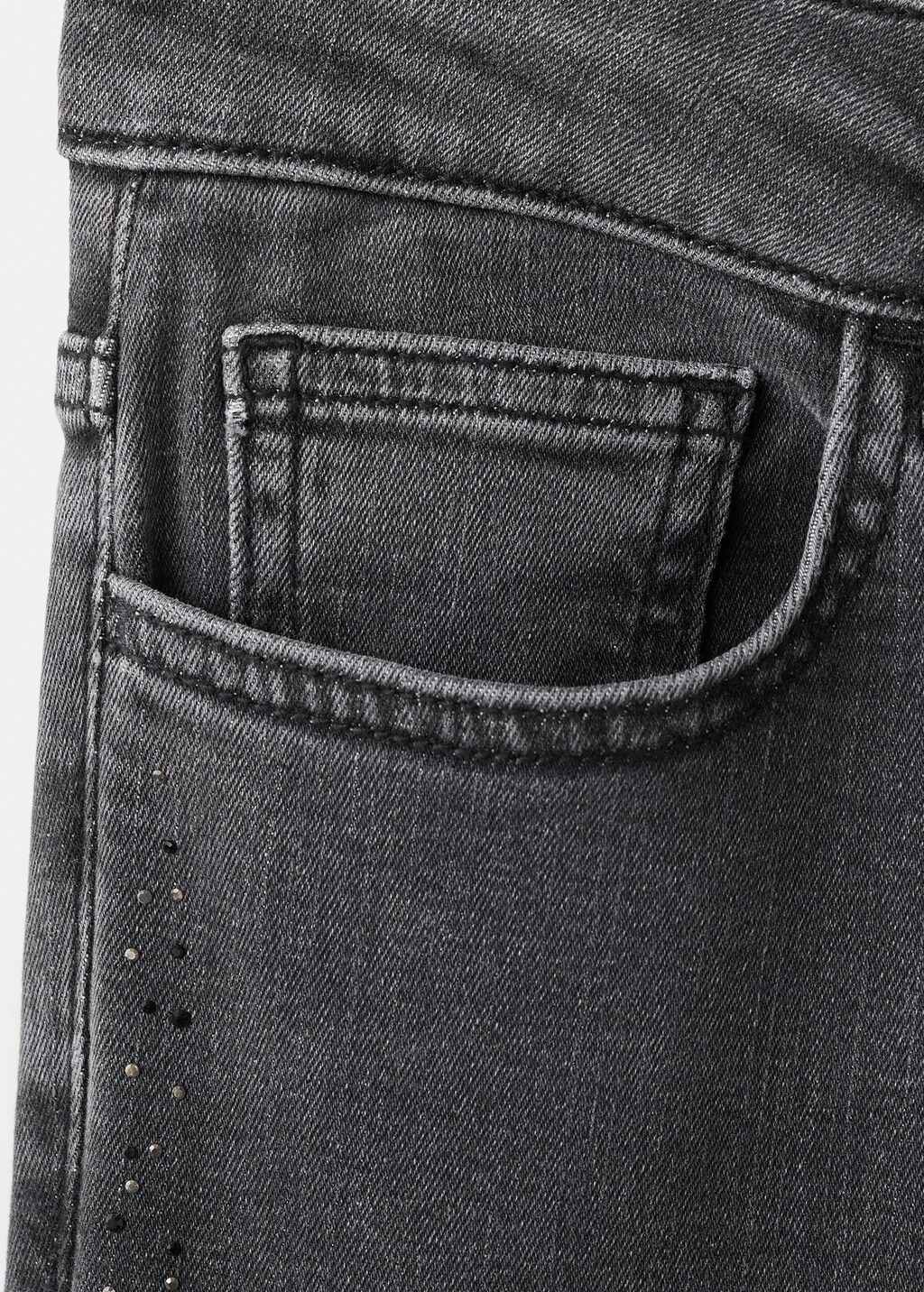 Rhinestone flare jeans - Teen | MANGO Gambia