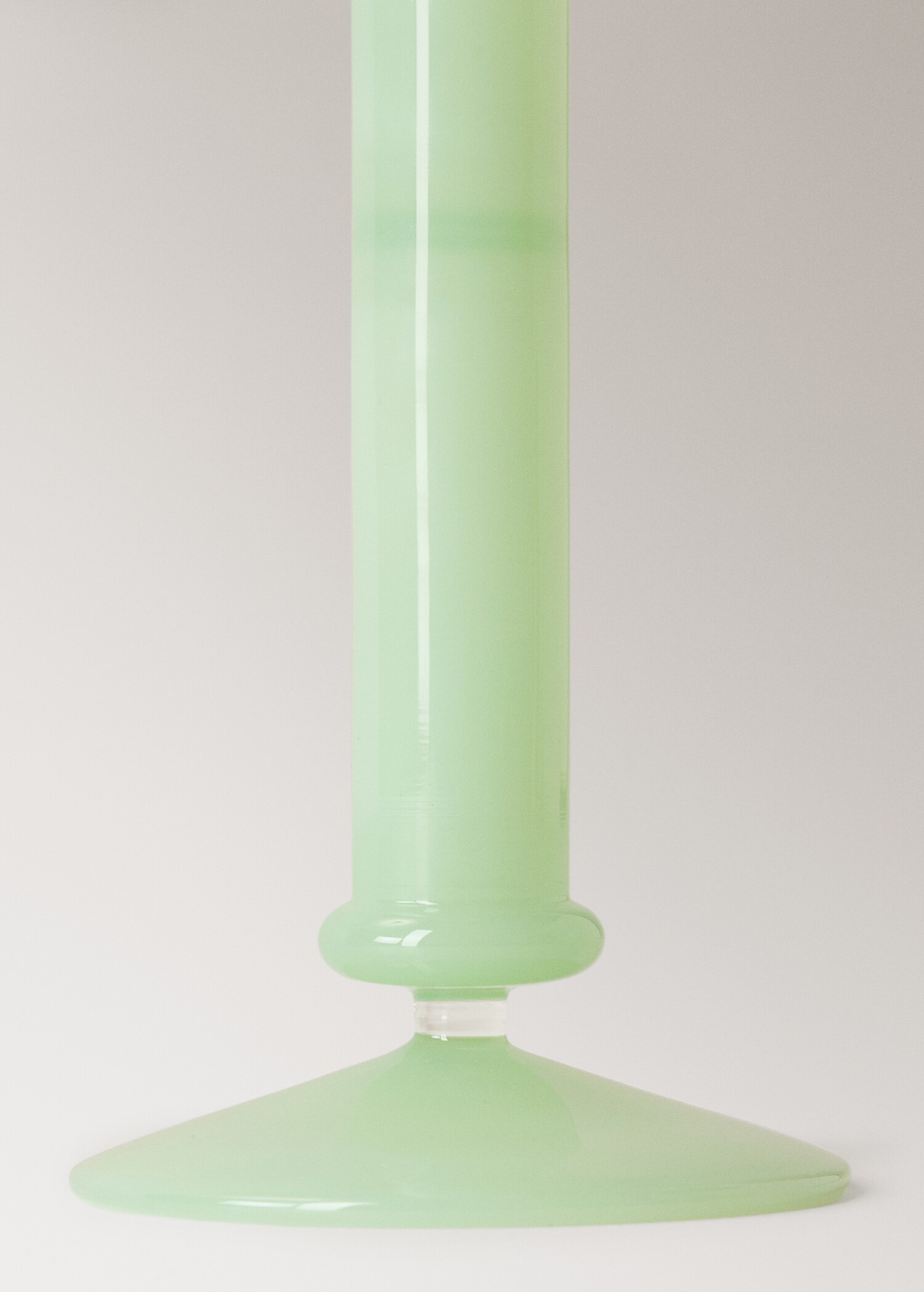 Large colored borosilicate candle holder - Home | MANGO Greece