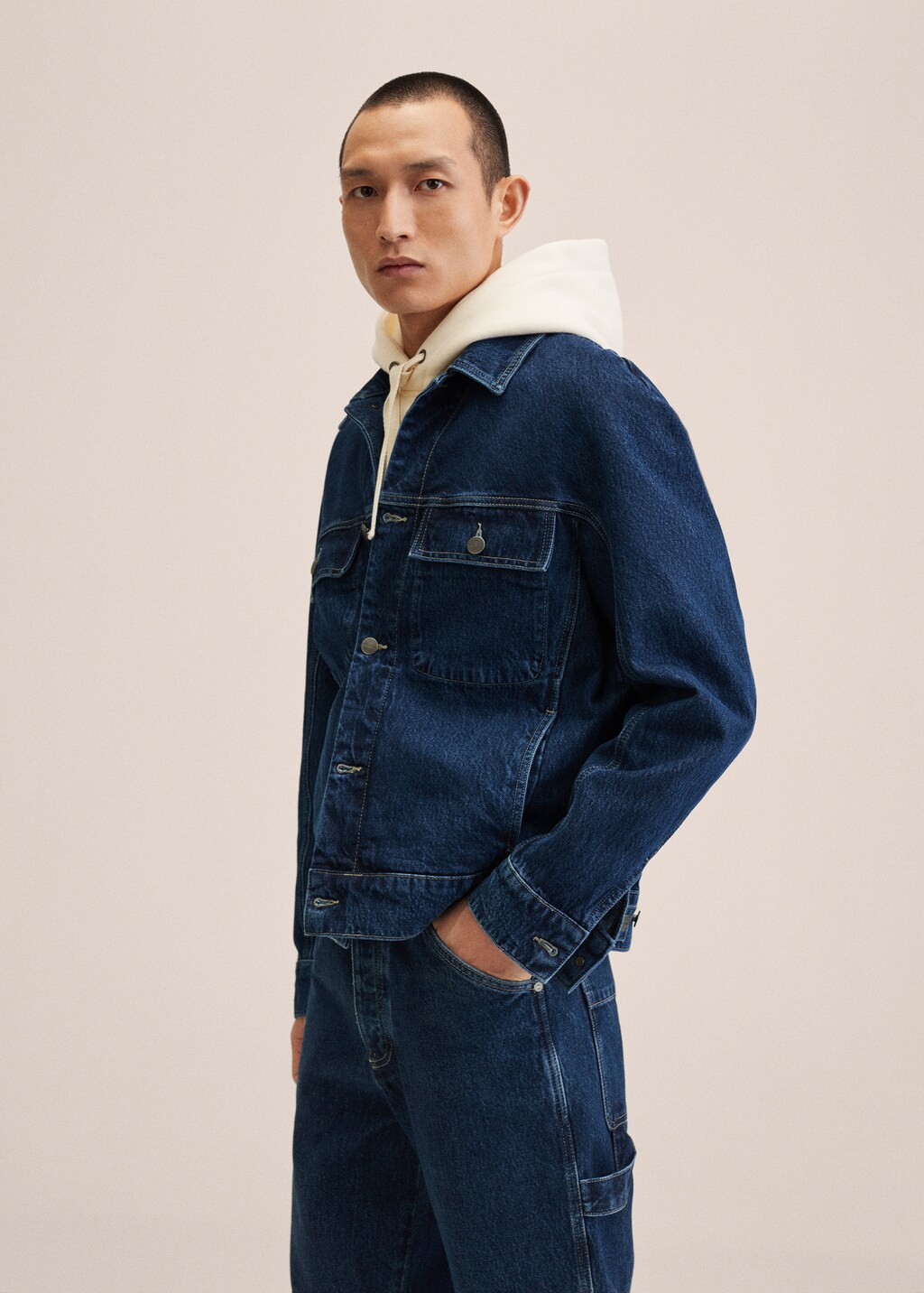 Oversized Denim Jacket Men Mango Armenia