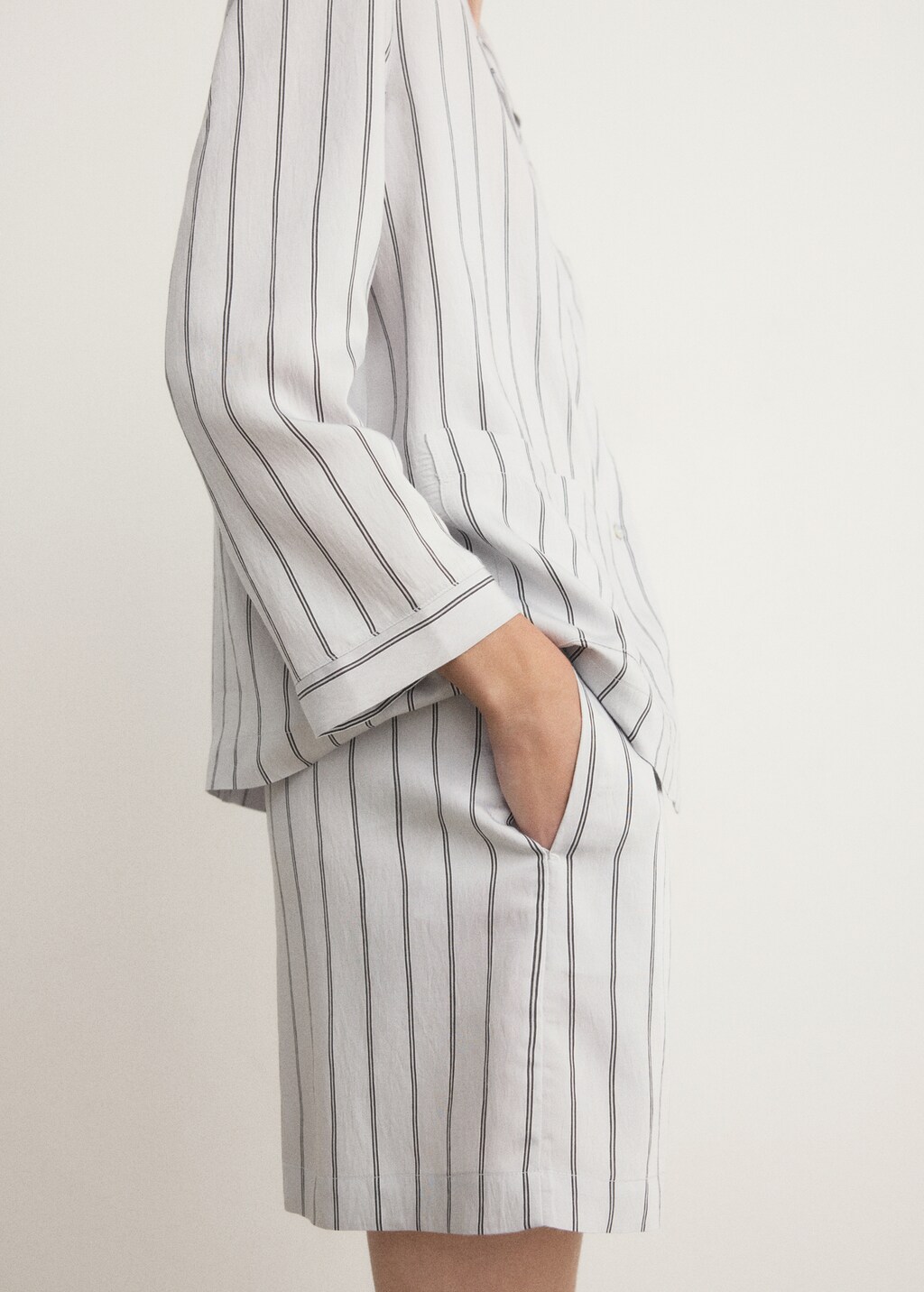 Striped pyjama shorts - Women | MANGO Hong Kong SAR of China