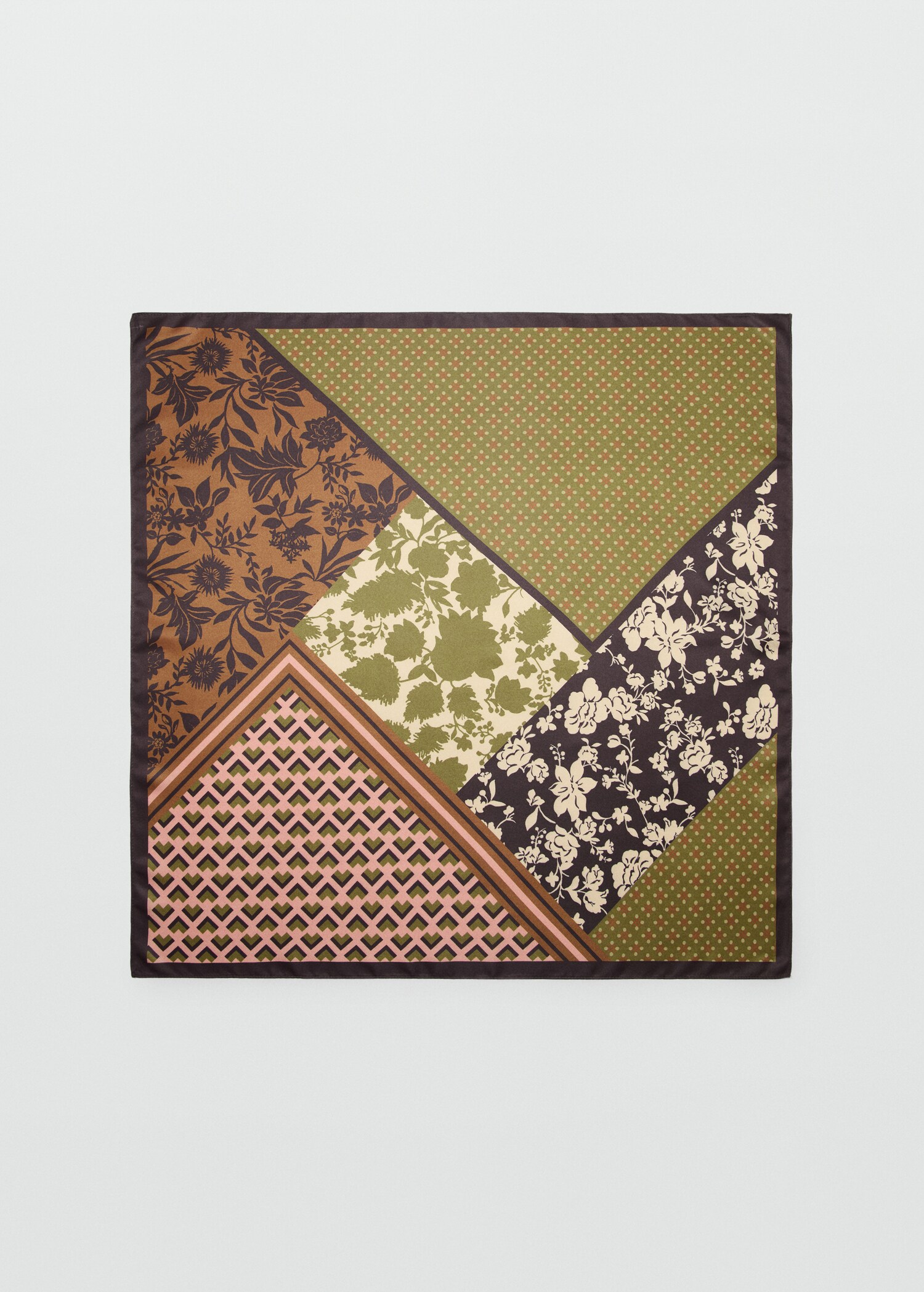 Printed satin scarf - Women | MANGO Qatar