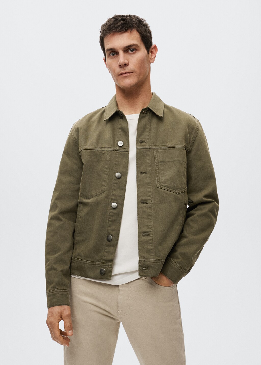 Pockets Denim Jacket Men Mango Armenia