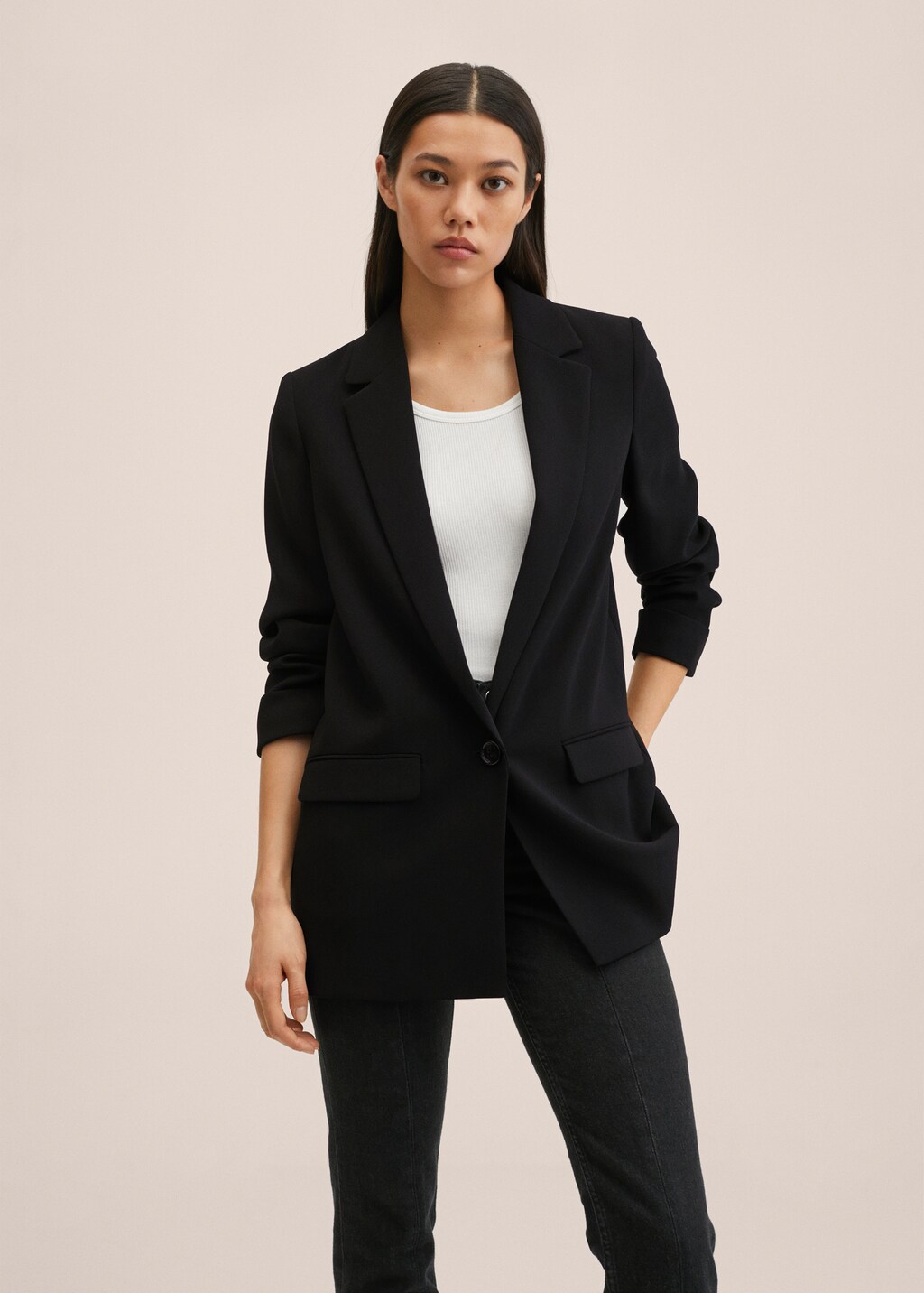 Flowy suit blazer - Women | MANGO Montenegro