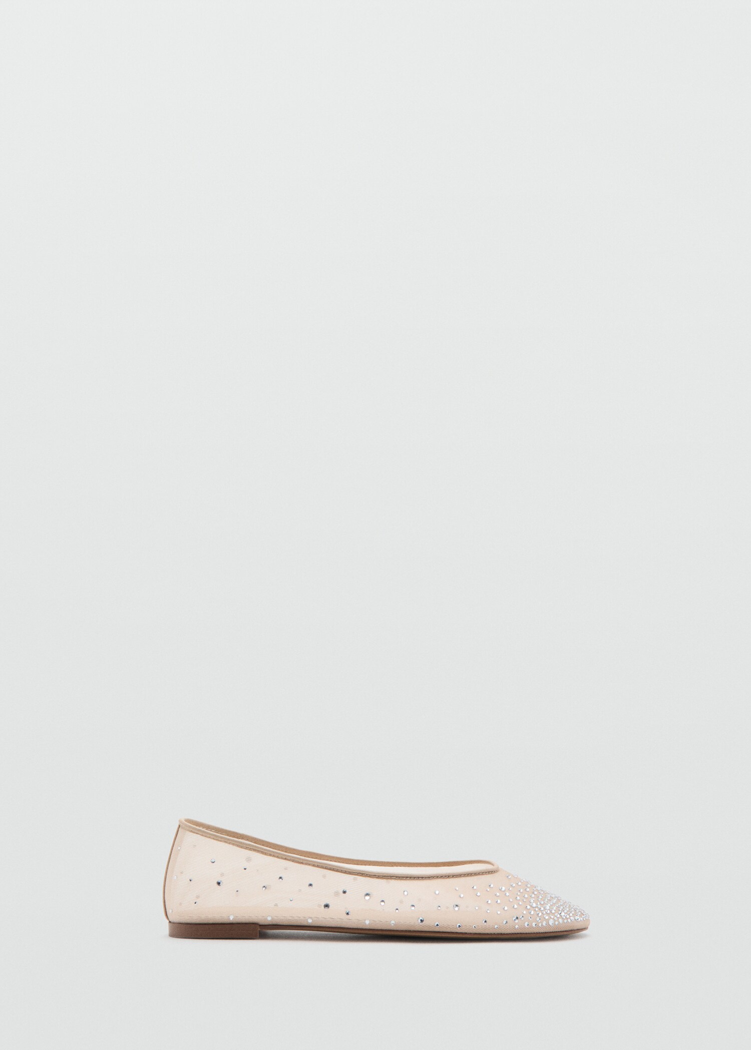 Rhinestone ballet flats - Women | MANGO United Arab Emirates