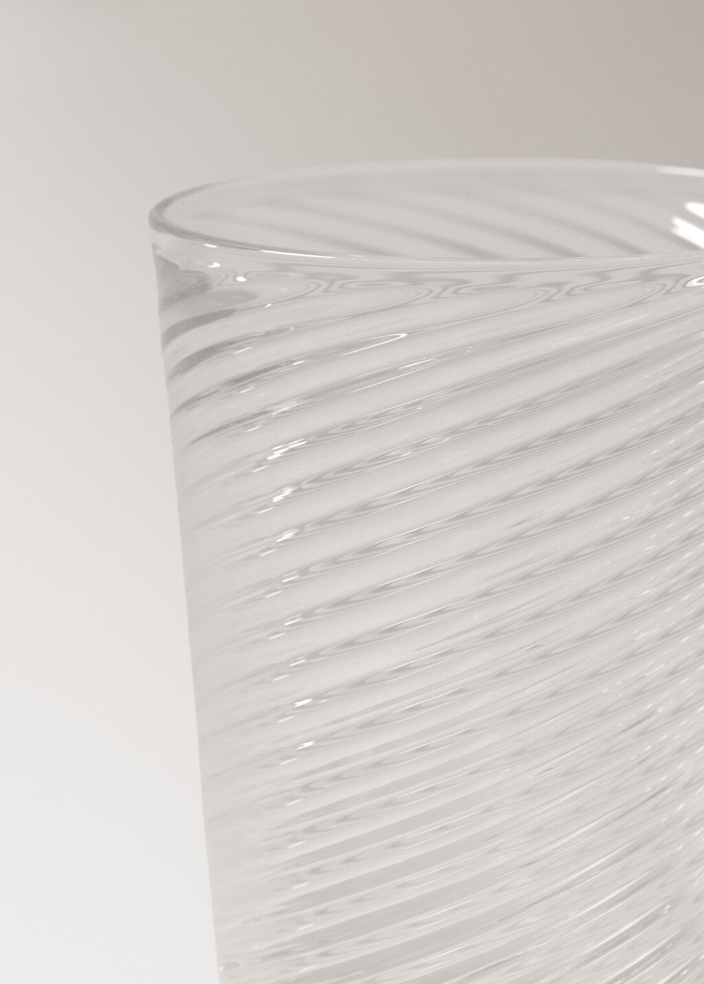 100% borosilicate relief glass tumbler - Home | MANGO Croatia