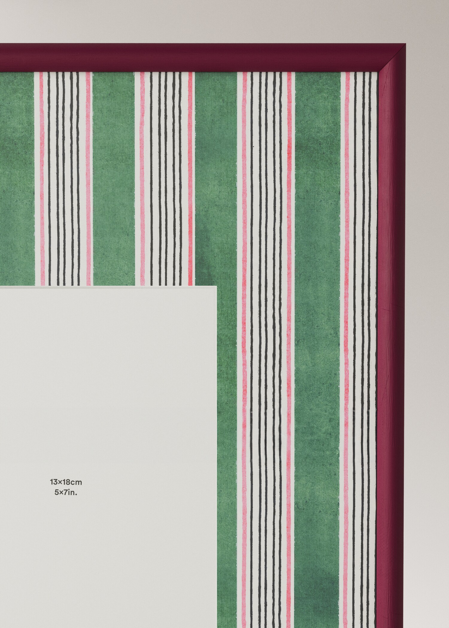 Medium wood frame with lines - Home | MANGO Ireland