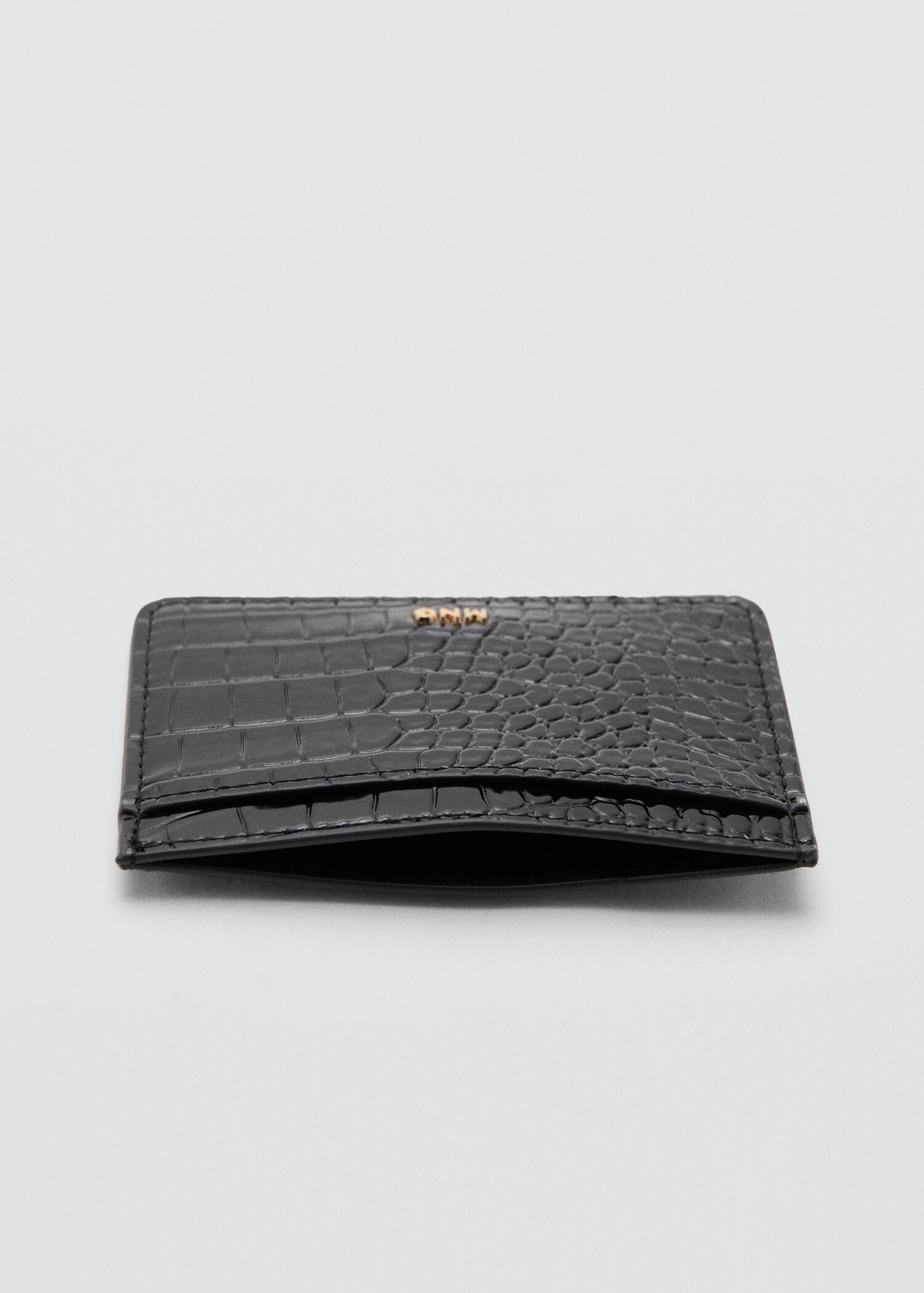 Shiny crocodile card holder - Women | MANGO China