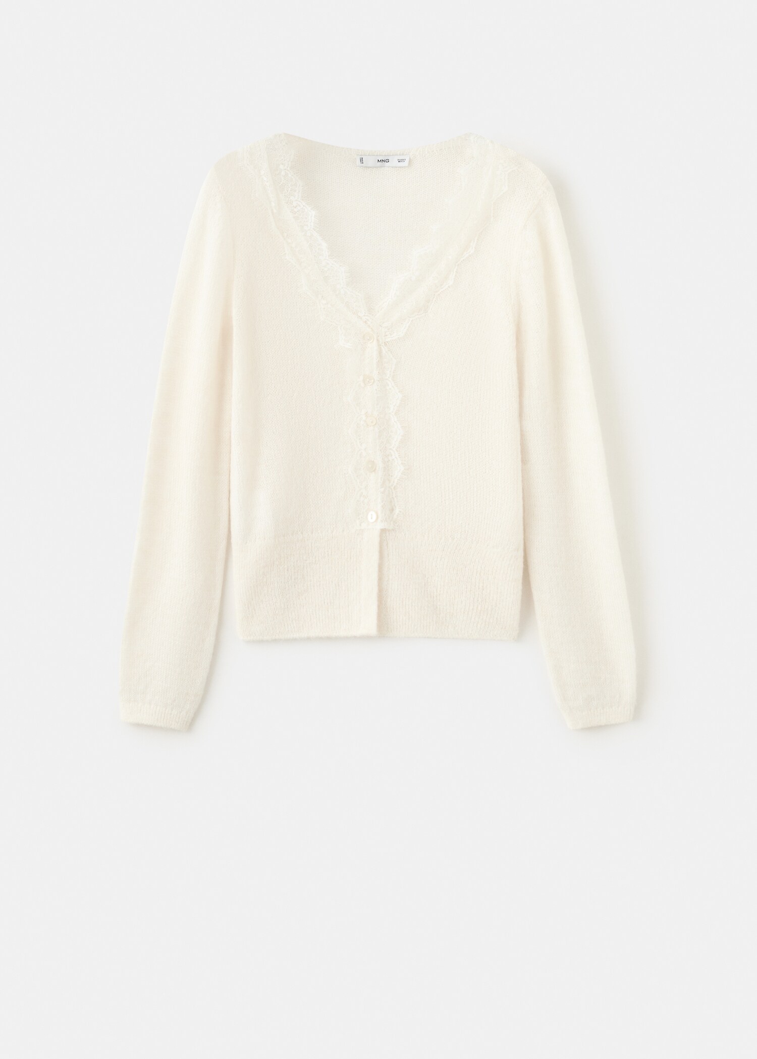 Cardigan punto encaje | MNG Guatemala